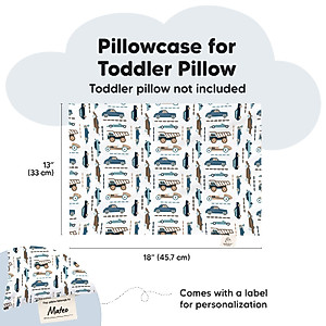 KeaBabies Toddler Pillow for Sleeping and Toddler Pillowcase for 13X18 Pillow - 2-Pack Soft Organic Cotton Toddler Pillows - Organic Toddler Pillow Case for Boy, Kids - 13X18 Small Pillow for Kids