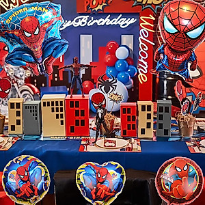 Superhero Balloons for Kids Birthday Baby Shower Super Hero Theme Party Decorations (Spider)