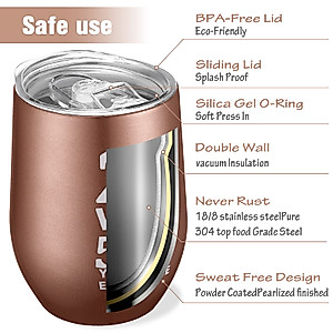 80th Birthday Gifts for Women – 12oz Wine/Coffee Tumbler/Mug, Turning 80, Funny, Unique Gift Idea for Her, Grandma, Grandmother, Mom, Glass, Happy, Bday, Glass, Cup, Happy, Mothers Day