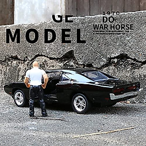 Man's Dream-JIAYEMODEL 1:32 Diecast Model car for Fast & Furious car Dom's 1970 Dodge Charger Alloy Car, Toys for Kids,Boyfriend,Young Peoples Gift