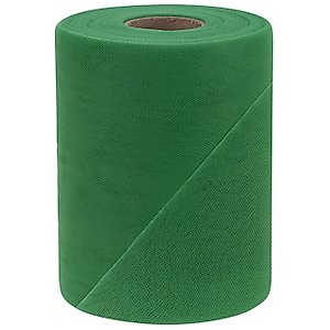 Falk Fabrics Tulle Spool, 6-Inch by 100-Yard, Kelly