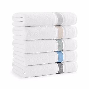 Aston & Arden Recycled Striped Turkish Bath Sheet - (Set of 1) Soft & Absorbent Eco-Friendly Aegean Cotton Blend, 600 GSM, Decorative Towel for Bathroom, Home, Hotel, and Salon, Wheat Beige