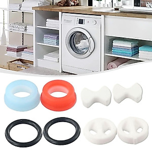 8 Pcs Pleochroic Faucet Washers Ceramic Disc Cartridges Silicon Washer Insert Turn Replacement for Valve Tap Faucet Parts