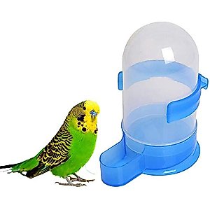 Bird Food Feeder Dispenser Feeding Bottle Bowl for Parrot Parakeet Cockatiel Conure Lovebird African Grey Cockatoo Budgie Finch Canary Cage Accessories