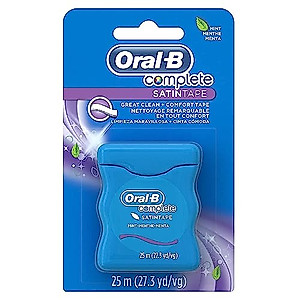 Oral-B Statin Tape Dental Floss 25m (6 Units) by Oral-B Satin Tape Mint