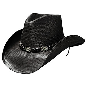 Bullhide Black Hills Western Hat Shantung Panama Black Large