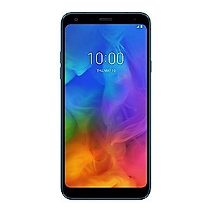 LG Q7+ Plus Q610 (64GB, Single-SIM, Android, 5.5" inch, No CDMA, GSM Only) Factory Unlocked 4G/LTE Smartphone (Moroccan Blue) - International Version (Renewed)