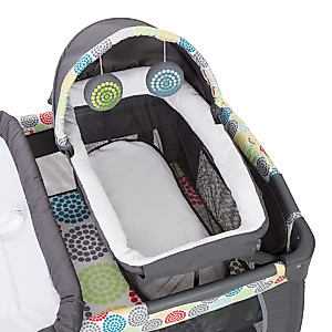 Baby Trend Lil' Snooze Deluxe II Nursery Center Playard, Funfetti