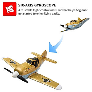 GoolRC RC Plane, WLtoys A250 RC Airplane, 2.4GHz 4CH Remote Control Airplane with 6-Axis Gyro, Easy to Fly RC Aircraft Flight Toys for Kids, Adults and Boys