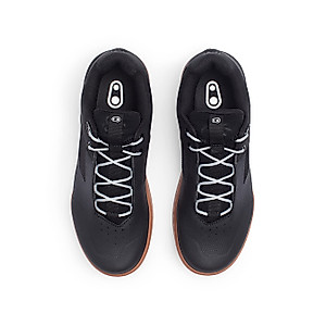 Crankbrothers Unisex Stamp Lace MTB Shoes, Black & Silver-Gum Outsole, 11 US Men