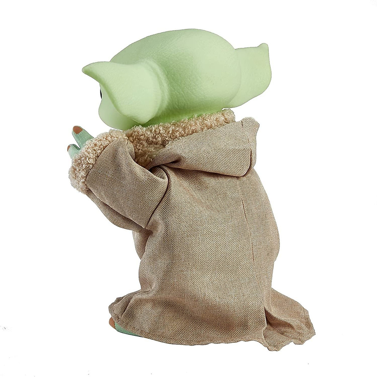 Mattel Star Wars Grogu Plush 10-inch Toy, Character Figure with Soft Body, Sounds & Carrier, Inspired by Star Wars The Mandalorian