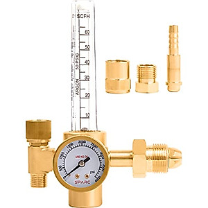 SPARC Argon CO2 Flowmeter + Regulator MIG TIG 0-60CFH CGA580 Inlet 2YR USA WARRANTY