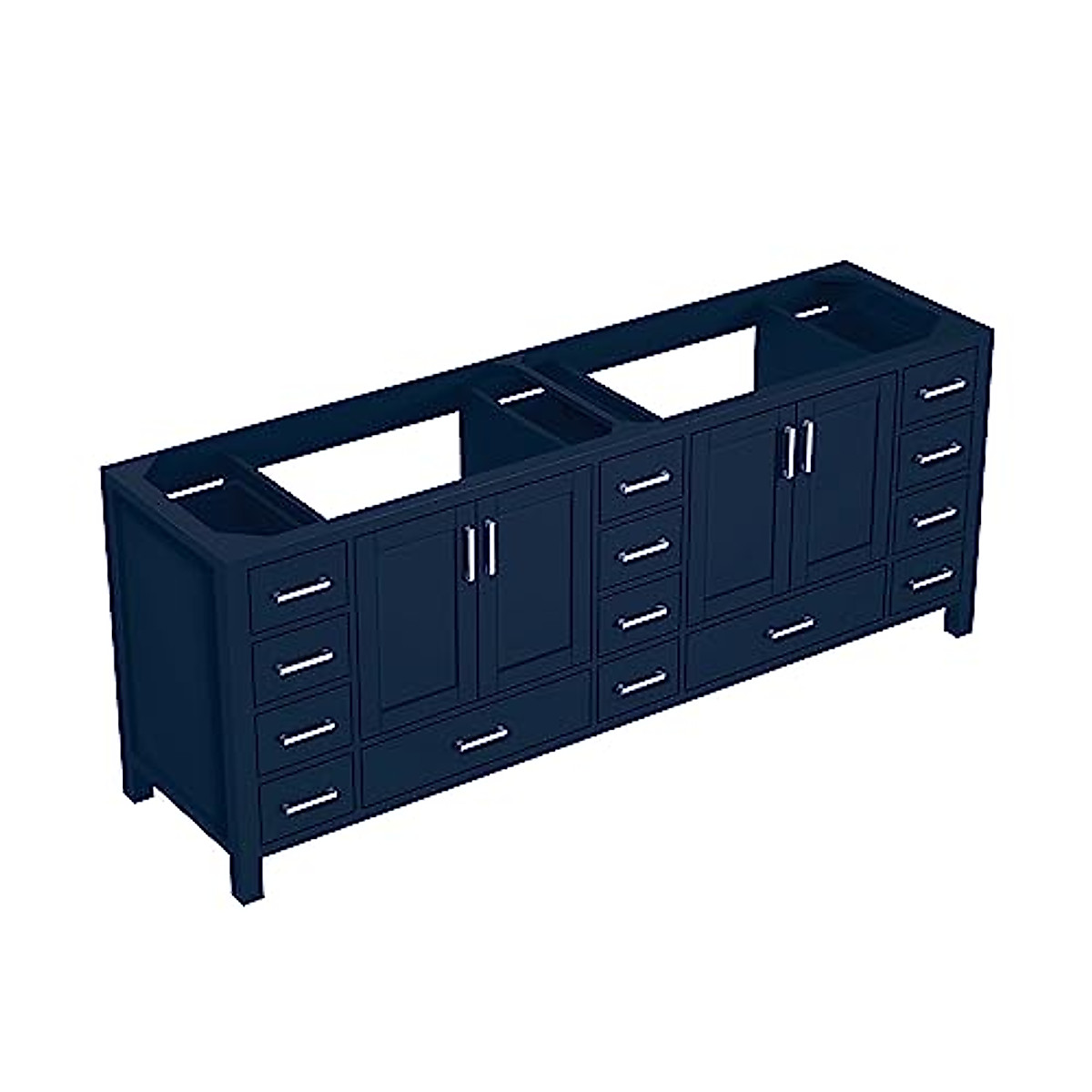 Bell+Modern Big Sur 84 in. W x 22 in. D Navy Blue Double Bath Vanity