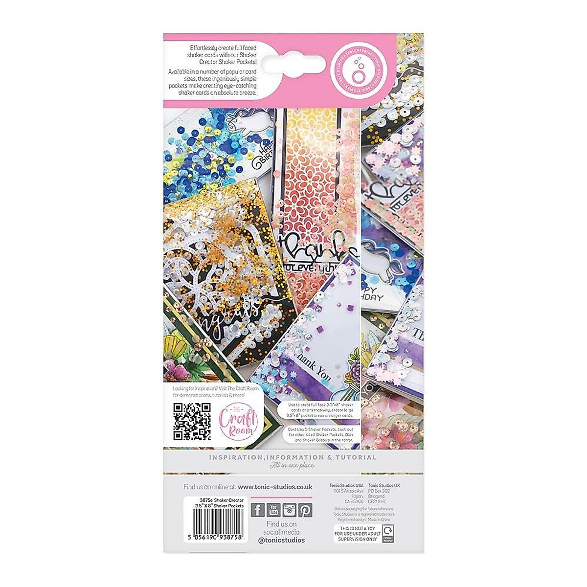 Tonic Studios Creator 3.5"X8" Shaker Pockets 5/PKG 3.5X8