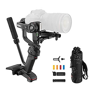 ZHIYUN Weebill 3 Combo, Gimbal Stabilizer for DSLR and Mirrorless Camera, Nikon Sony Panasonic Canon Fujifilm BMPCC 6K, Extendable Sling Grip, Wrist Rest, Fill Light & Mic Integration, PD Fast Charge