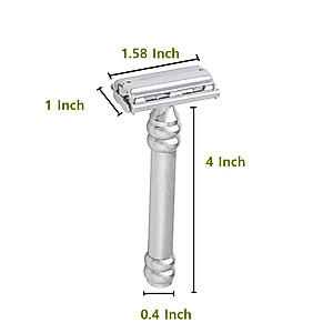 Pearl Shaving Double Edge Butterfly Safety Razor (SBF-12)