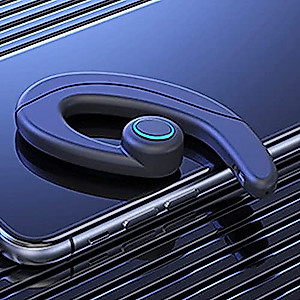 schicj133mm Bone Conduction Headphones - 1Pc S3 TWS Bluetooth-Compatible 5.0 Earphone Ear Hook Bone Conduction Wireless Stereo Music Headset for Sports - Black Left