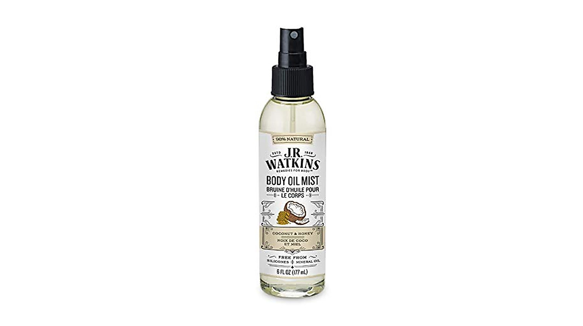 JR Watkins Moisturizing Body Oil Mist with Coconut & Honey - USA Made
