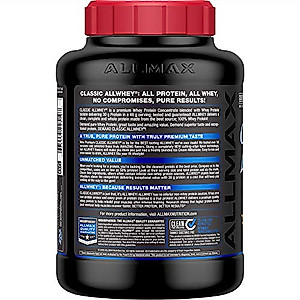 ALLMAX Nutrition - Classic Allwhey Protein Powder, 100% Whey Protein Source, 30 Grams of Protein, Gluten Free, 0 Grams of Trans Fat, Chocolate Peanut Butter 5 Pound