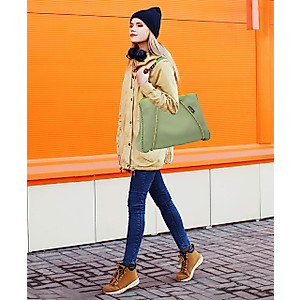 QOGiR Neoprene Multipurpose Beach Bag Tote with Inner Zipper Pocket … … …