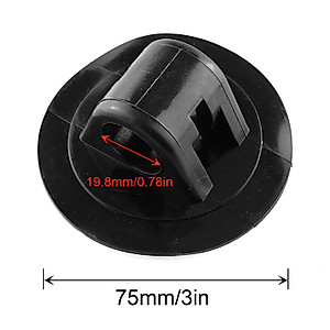 JCBIZ 4pcs 75mm Rubber Boat Motor Fixing Bracket Buckle Inflatable Boat Kayak Motor Fixed Bracket Buckle Propeller Motor Mount Seat Outboard Engine Buckle