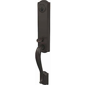 Schlage FCT58CAM716 Schlage FCT58-CAM Custom Camelot Keyed Entry Single Cylinder Half Plate Handleset - Exterior Only