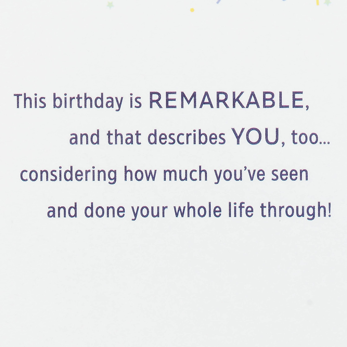 Hallmark 100th Birthday Card (100 Years Amazing)