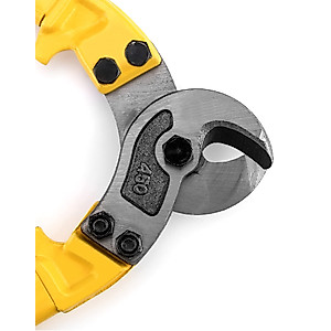 QWORK Hardened Cable Cutter, 18" Heavy Duty Stainless Steel Wire Rope Cutter for Cutting Steel Wire