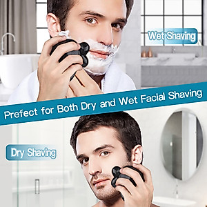 Head Shaver for Bald Men,Electric Razor for Mens Shaver Cordless,5 in 1 Waterproof Wet Dry Mens 5 Heads Electric Razor for Head Face Shaving,USB Facial Man Rotary Shaver Face Hair Rechargeable