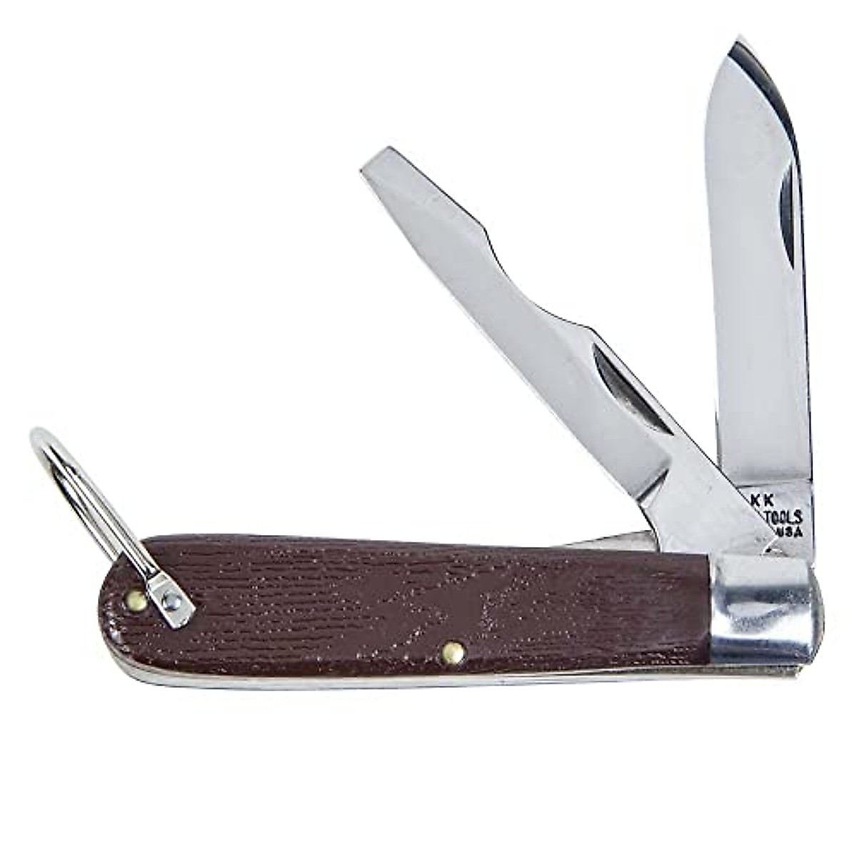 Klein Tools 1550-2 Electricians Knife, 2 Blade Pocket Knife, Steel, 2-1/2-Inch Blade