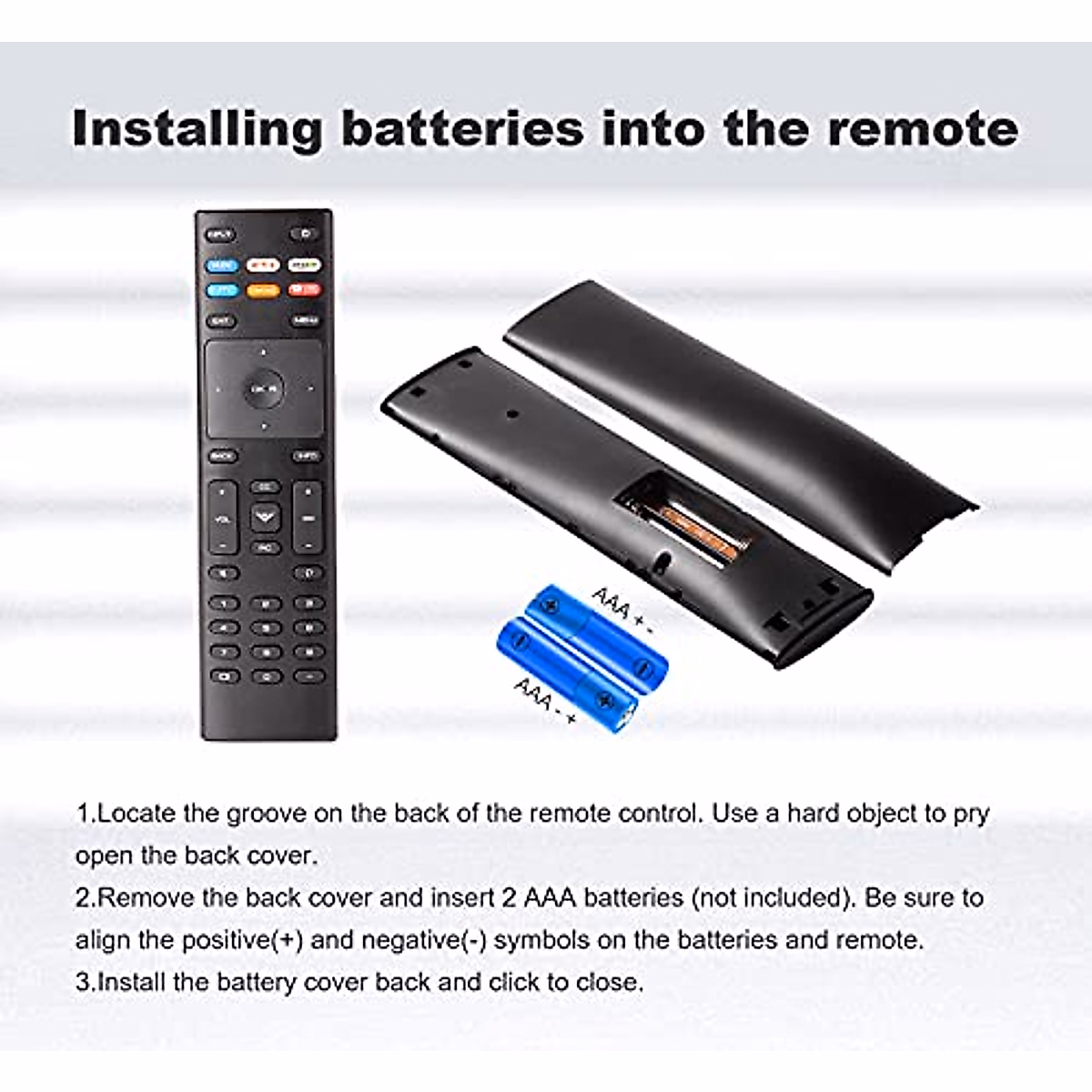 Universal Remote-Control for Vizio Smart-TV, Remote-XRT136-Replacement Compatible with LED LCD HDTV 4K UHD and More TVs …