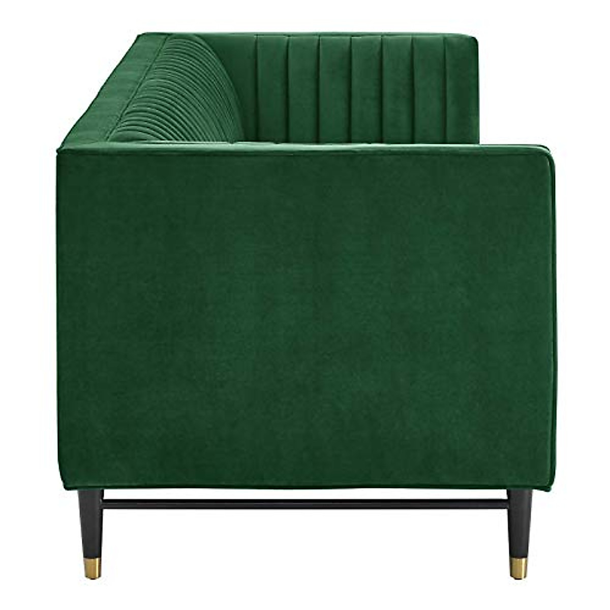 Modway Devote Channel Tufted Performance Velvet, Sofa, Emerald