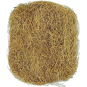 Meric Coconut Fiber for Birds, Parakeet Nesting Material for Comfortable Bedding in Nesting Box, Great for Nest Building and Hideouts, 1.5 oz