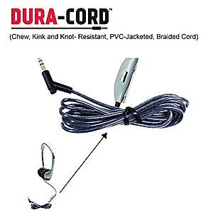 HamiltonBuhl Schoolmate On-Ear Stereo Headphone with Leatherette Cushions and in-line Volume