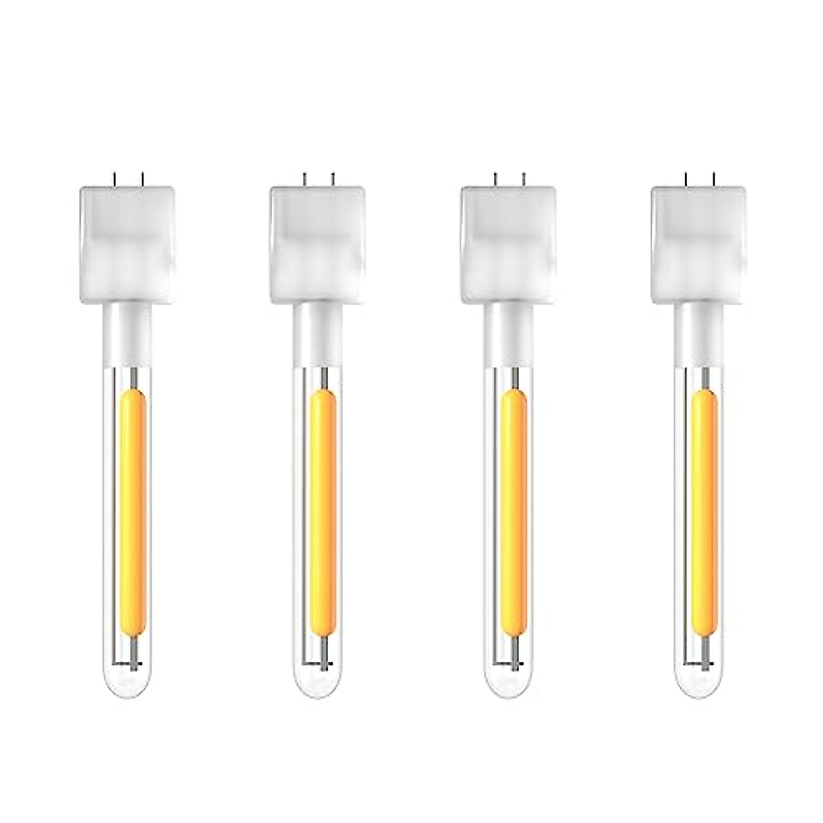 ZOTOYI 4 Pack G40 ST38 S14 LED String Lights Replacement Filaments, Independent Filament for Outdoor Patio String Lights,1 Watt Equivalent 2700K Warm White LED Filament