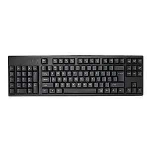 Left Handed Keyboard, USB Wired Keyboard with 2 USB Hub, 109 Keys Ergonomic Keyboard, with Left Hand Number Pad, for Home Office