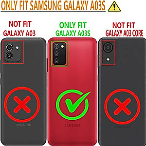 Circlemalls Samsung A03S Case, Galaxy A03S Case, [NOT FIT A03 CORE] with [Tempered Glass Screen Protector Include] Military Grade 12 ft Drop Test Shockproof W/Ring Holder Kickstand Phone Cover-Teal