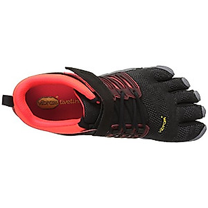 Vibram Women's V-Train Cross-Trainer Shoe, Black/Coral/Grey, 36 EU/6 M US