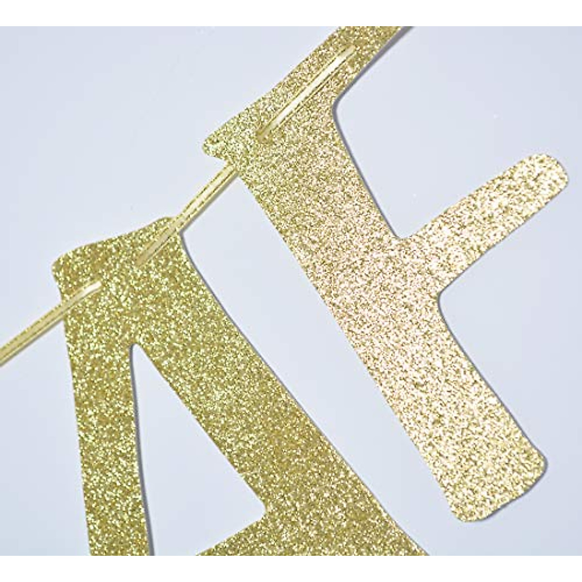 Educated AF Glitter Banner Sign for Graduation Party Decor Congrats Grad Bunting Decorations Gold Glitter