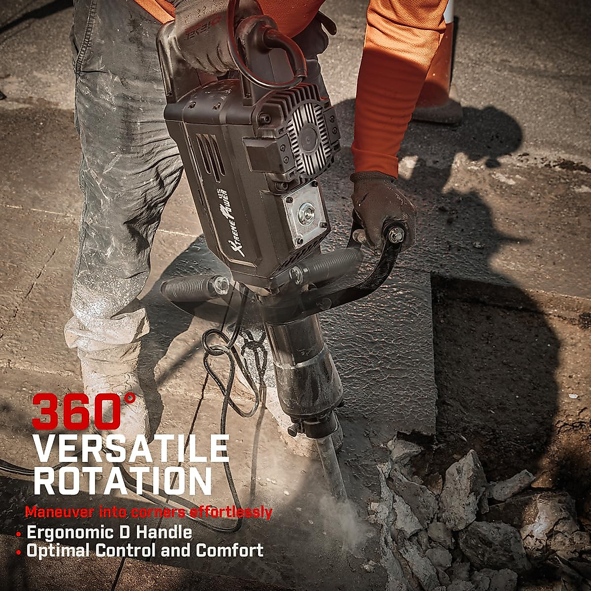 XtremepowerUS 2800Watt Heavy Duty Electric Demolition Jack Hammer Concrete Breaker Punch Construction