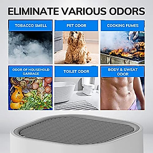 MIUI Air Purifiers - Air Purifyer for Bedroom Home, Hepa Air Filter Cleaner Super Mute Efficient Filtering for Allergies and Pets Smokers Office Desktop (White)