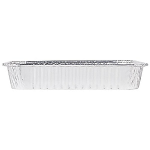 DCS Deals Pack of 20 Extra-Thick Disposable Aluminum Baking Pans | Standard Size 8” x 8” Recyclable Square Cooking Tins | Portable Food Containers | Superior Heat Conductivity |