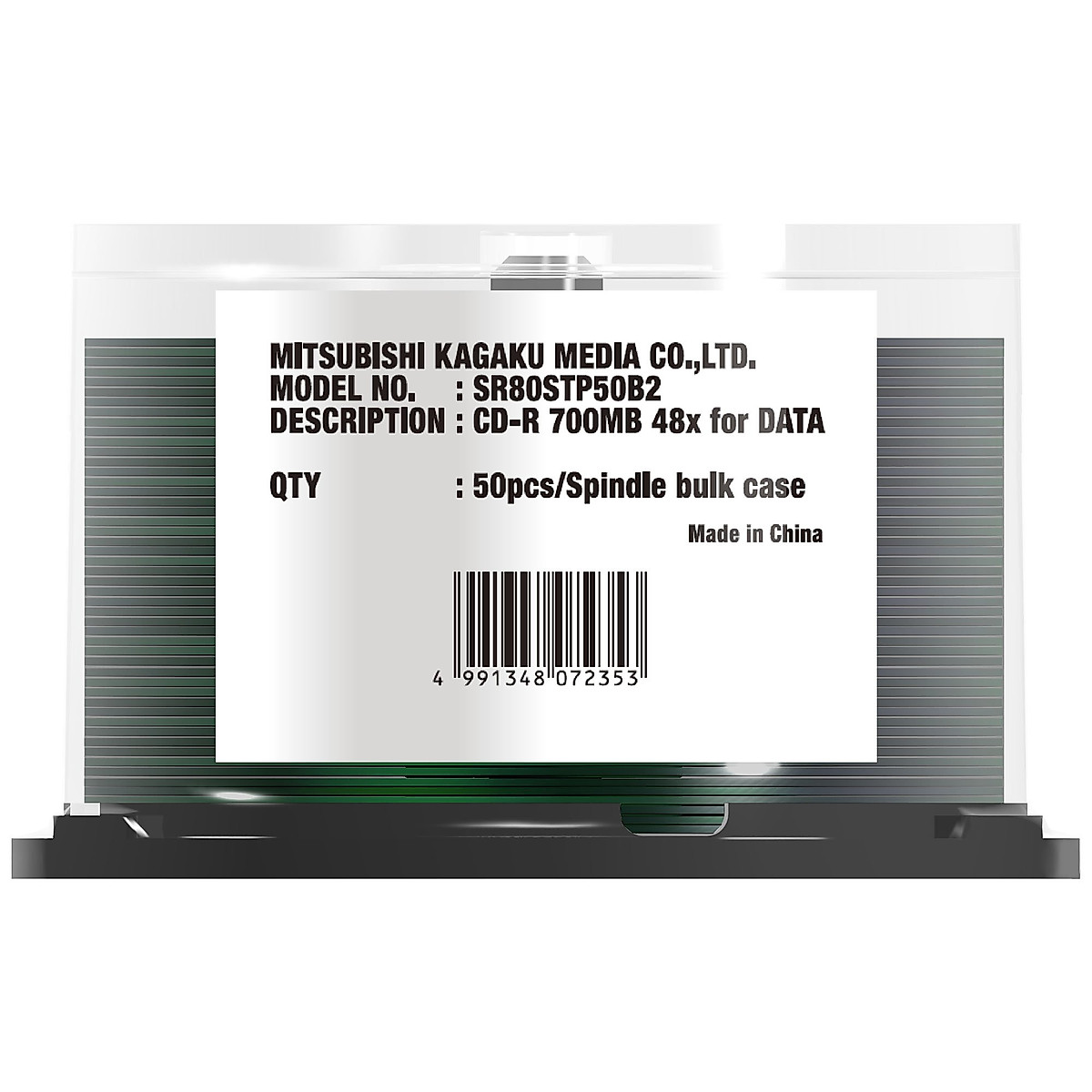 Verbatim SR80STP50B2 1-Loading CD-R 700MB Thermal Printing Single Side Layer 48x