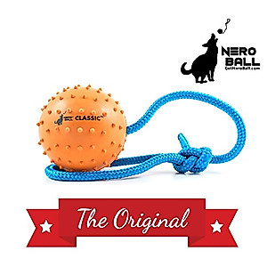 The Nero Ball Classic TM - K-9 Ball On a Rope Reward and Exercise Toy - Police K-9 - Schutzhund