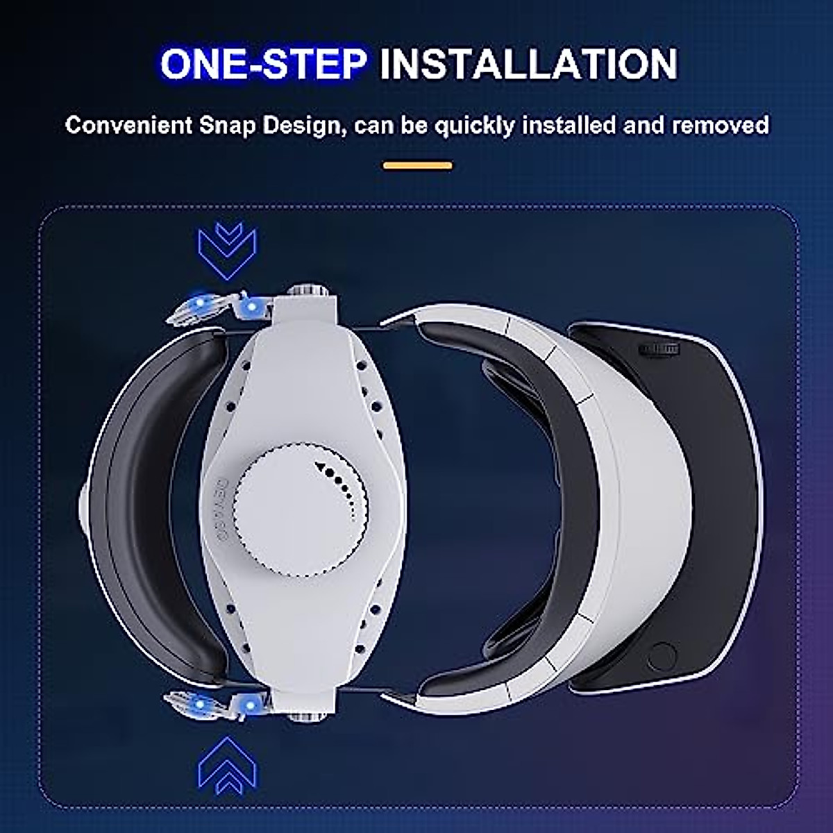 DEVASO Adjustable Head Strap for Playstation VR2, Reduced Pressure Lightweight PSVR2 Strap, Enhanced Support and Comfort in VR Headset Compatible with PS5 VR2