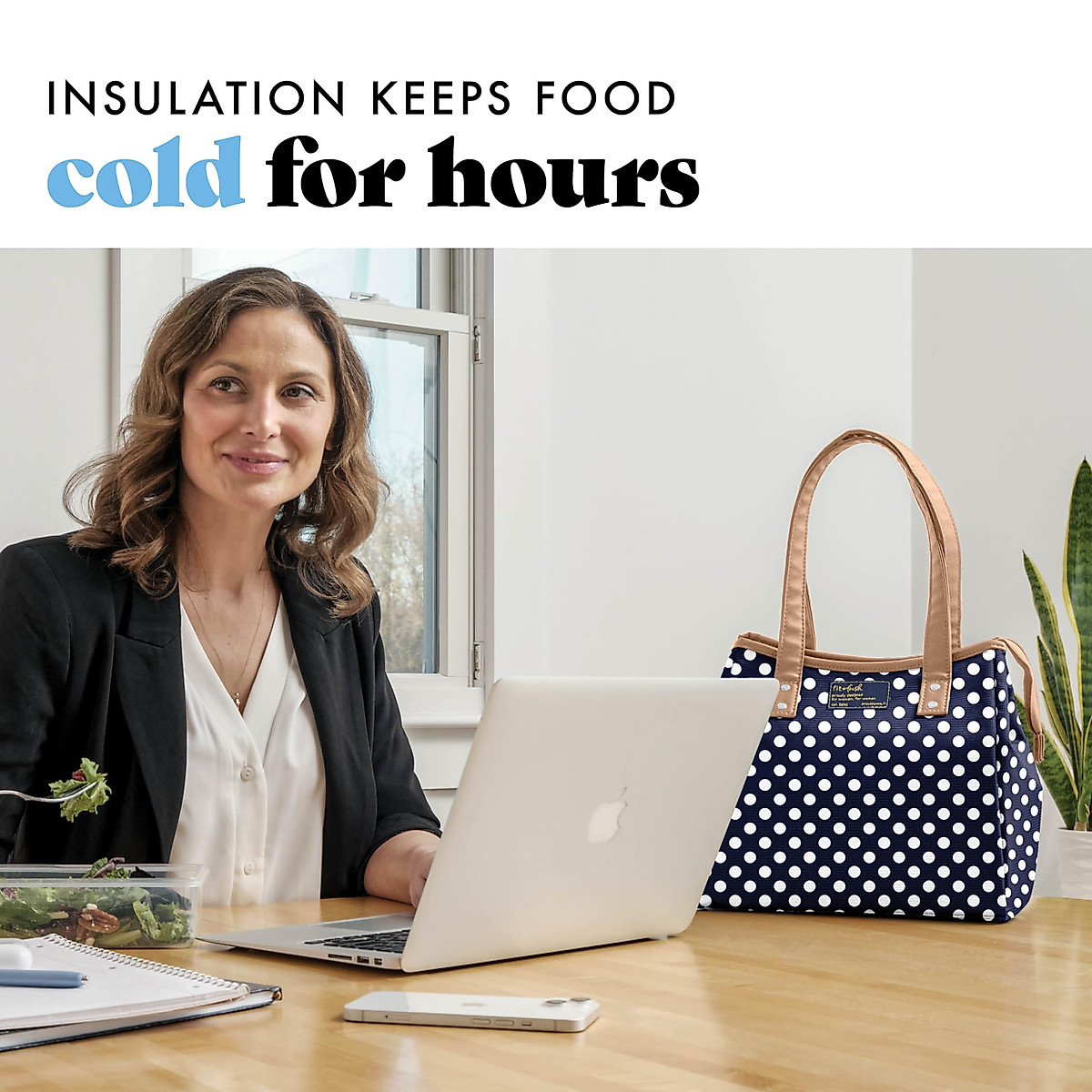 Fit+Fresh Westerly Adult Insulated Lunch Bag women love as Lunchbox, Lunch Tote, Cute Small Lunch Box For Women, Lunch box men, lunch bags women, insulated lunch box, lunch boxes, adult lunch, N&W Dot