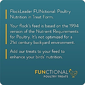 FLOCKLEADER Sustain, Functional Poultry Treats for Bone and Joint Support, 3.5 lb