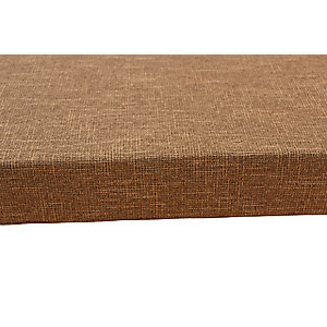 Jininworl Washable Bench Cushion, Non-Slip Bench Pad for Shoe Storage, Window, Piano, Dining (Brown; Personalize)