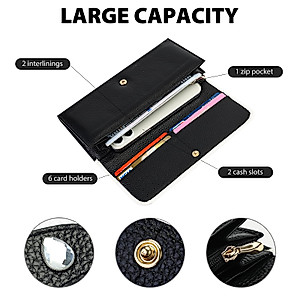 ArtsEye Genuine Leather Cute Panda Envelop Wallet Clutch (Style A)