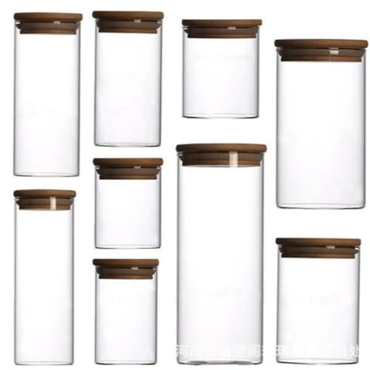 KEOU The Kitchen Stores Straight Cylinders and Glass-Sealed Jars